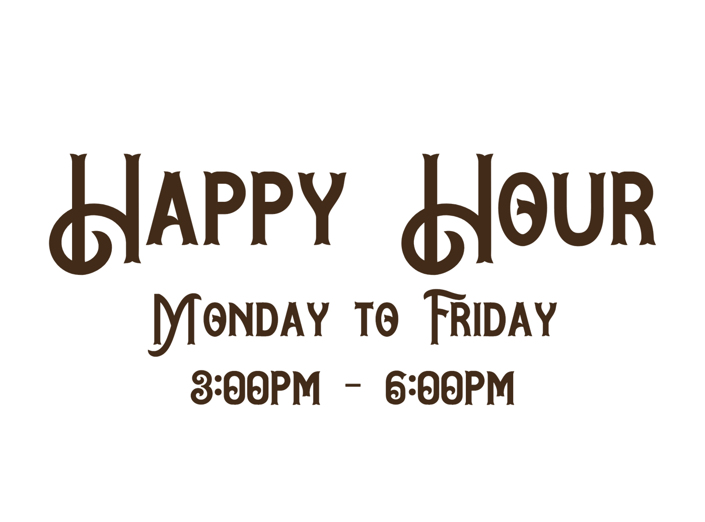 Happy Hour Menu The Hatching Post Happy Hour Menu The Hatching Post